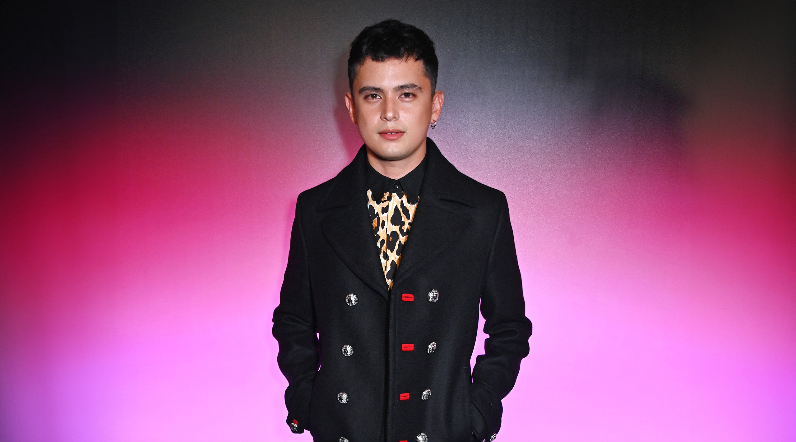 James Reid Makes a Dapper Debut Appearance at Fashion Week