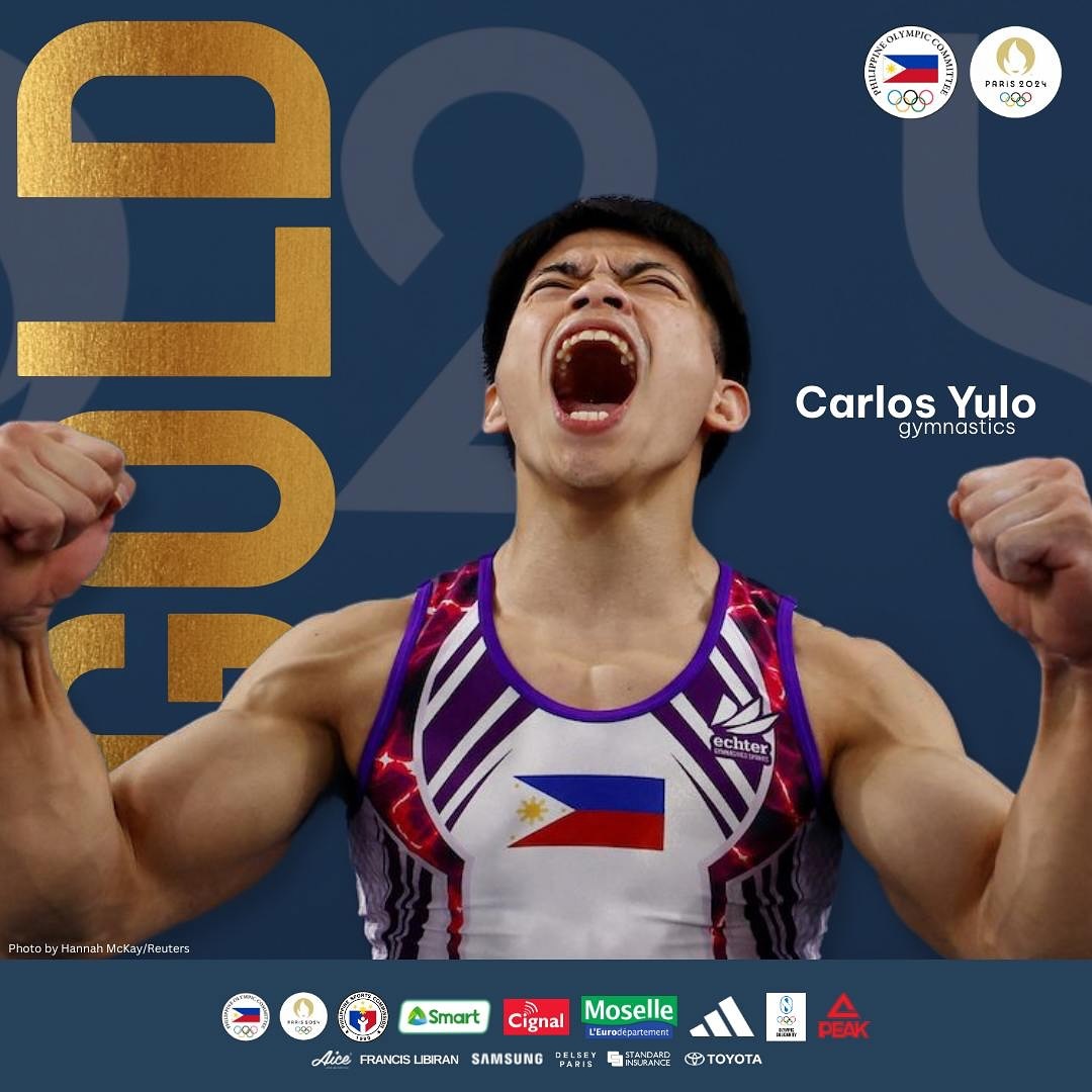 Carlos Yulo Wins Historic Second Olympic Gold